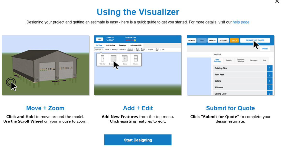 Texas Steel Building Design Tool: Create Your Vision | Suburban Buildings